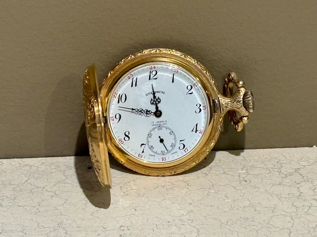 Swiss Made Hunter Case Pocket Watch With Working Incabloc 17 Jewels ...