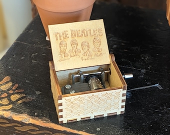 The Beatles Music Box Classic Rock the Beatles Band Decor Engraved ...