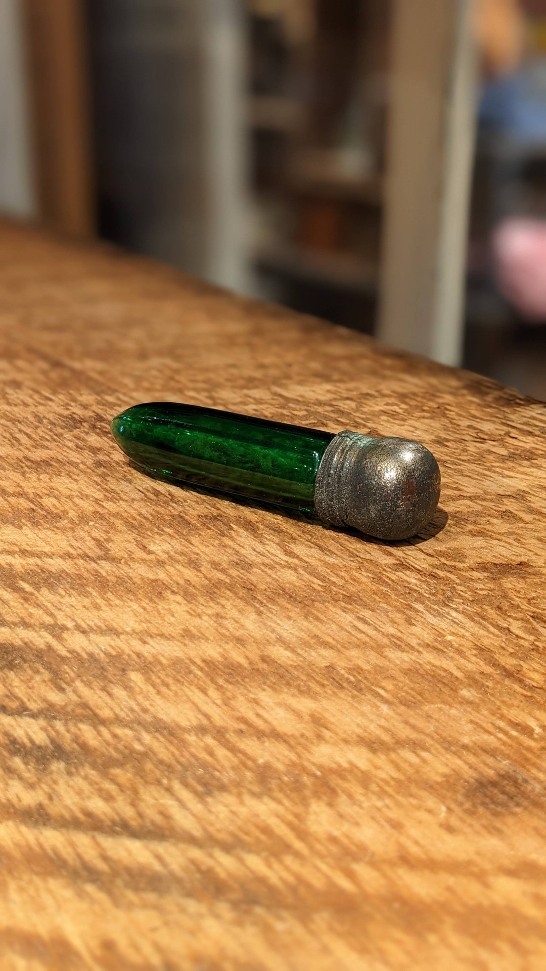 Antique Lavender Smelling Salts Cylinder Shaped Emerald Green Bottle - Etsy