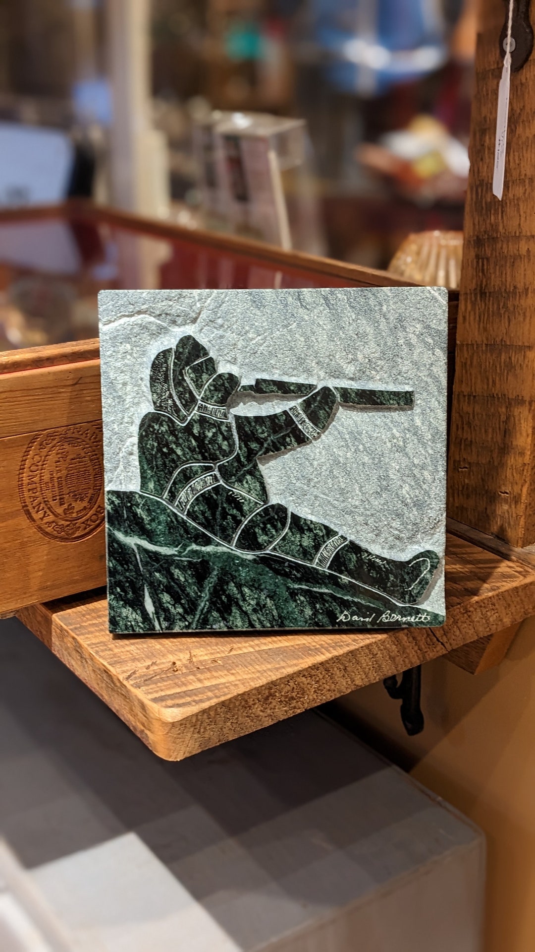 David Bernett Marble Carving- Polar Bear Hunter - Etsy