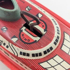 1940s Wolverine Tin Lithograph Wind up Ocean Liner Ship Toy - Etsy