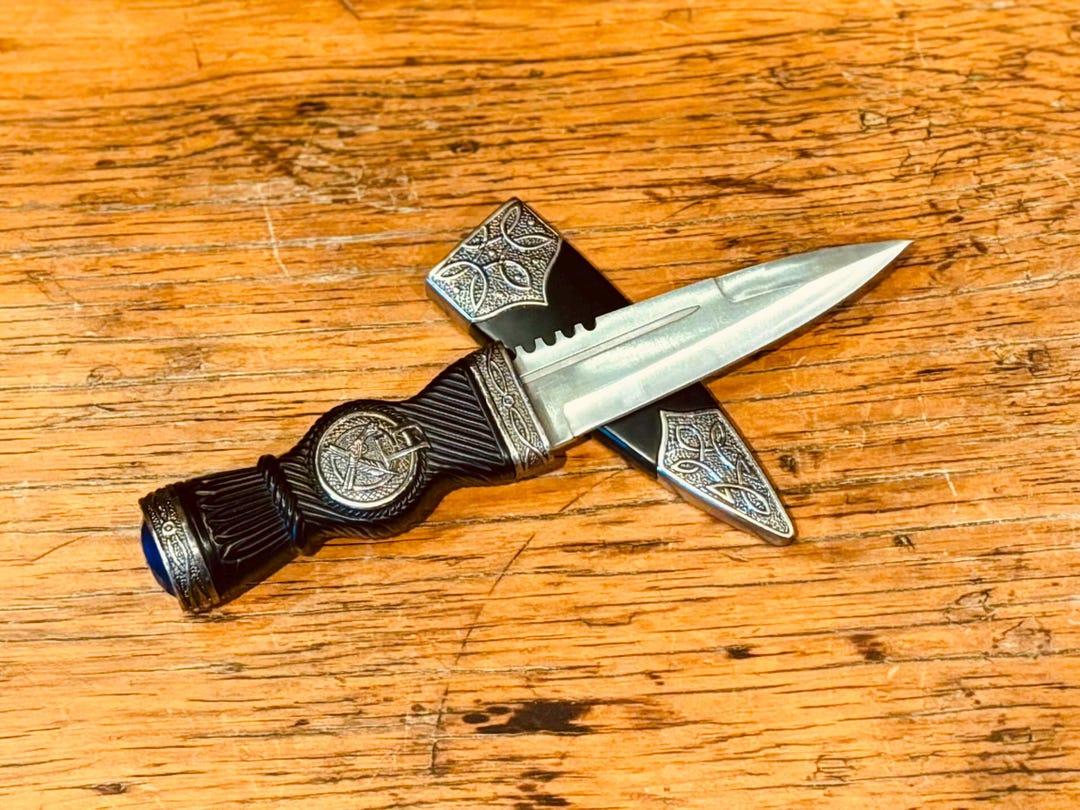 Celtic Sgian-dubh Achlais Dirk Dagger - Etsy