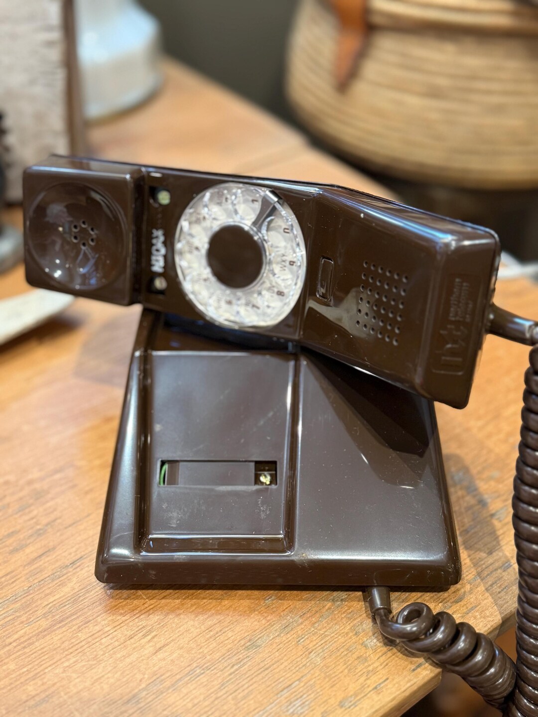Vintage Brown Cotempra Rotary Telephone by Northern Telecom NOS With ...