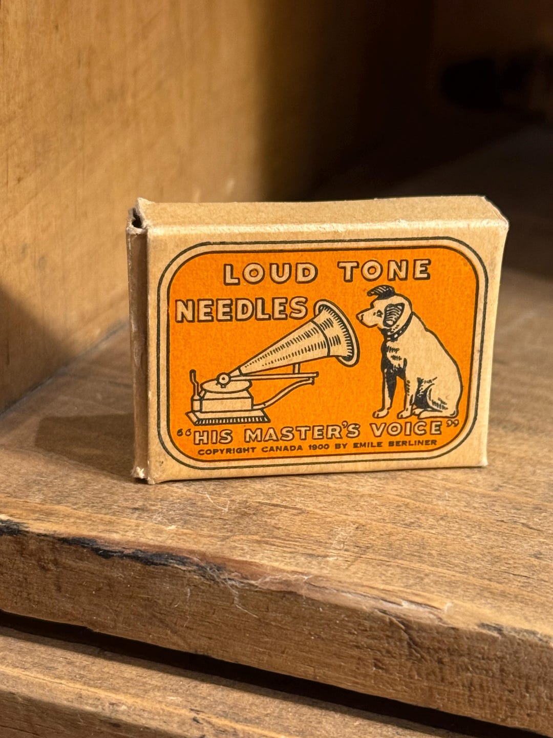 Vintage His Masters Voice Loud Tone 200 Needles Cardboard Box - Etsy