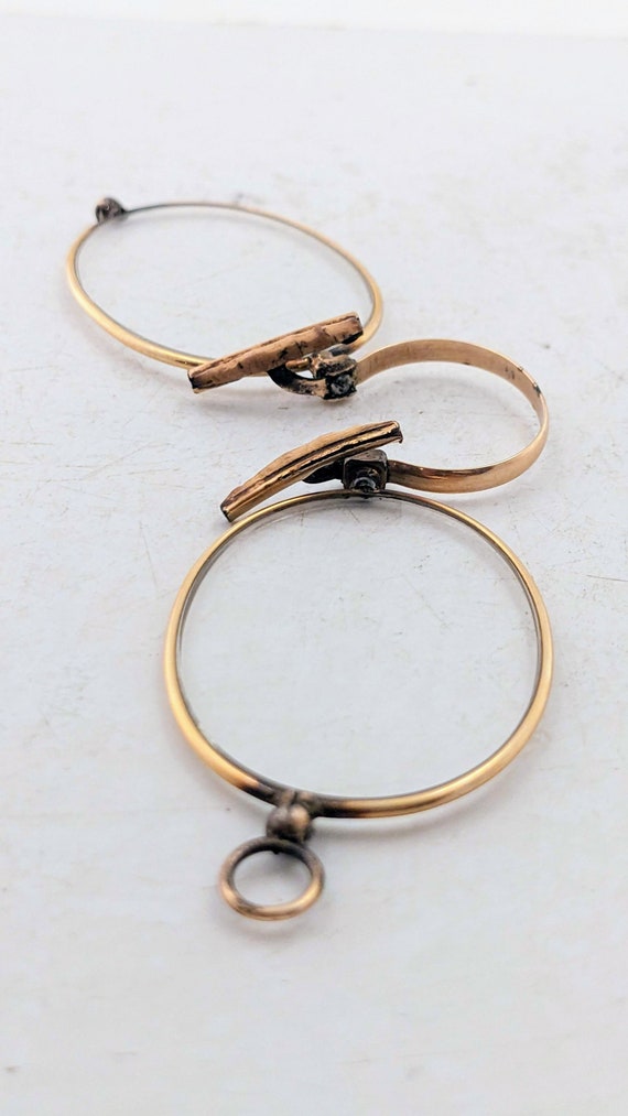 Antique Prince Nez 10K Gold Eye Glasses with Case, Co… - Gem