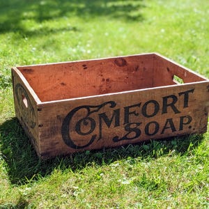 Antique Comfort Soap Crate - Etsy