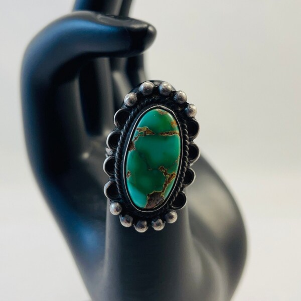 Green Turquoise Ring - Etsy