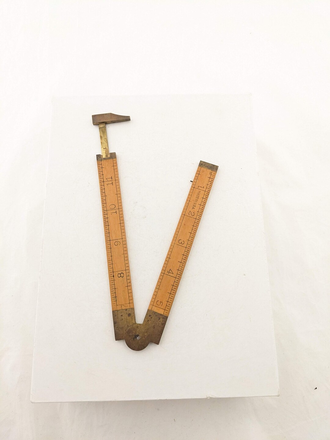 Vintage Lufkin 12" Folding Ruler With Caliper - Etsy