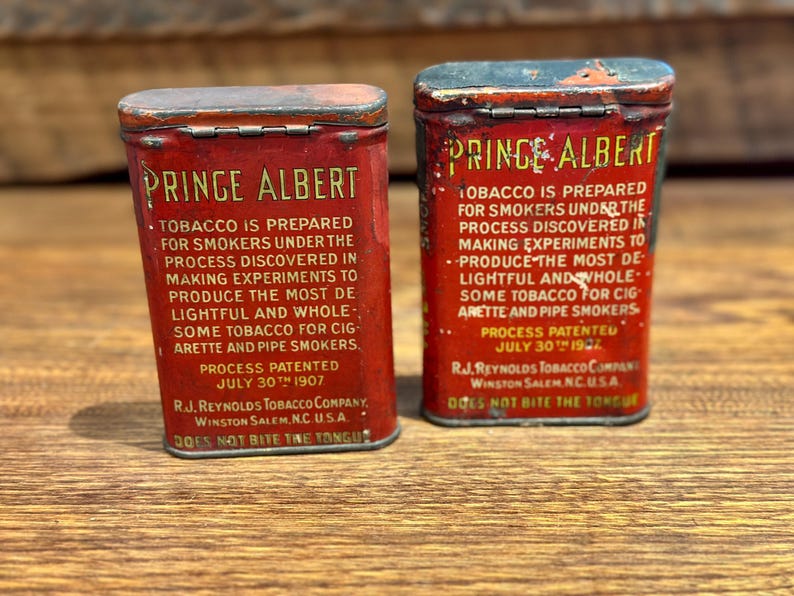 Vintage Prince Albert Pocket Sized Tobacco Tin (set of 2) - Etsy
