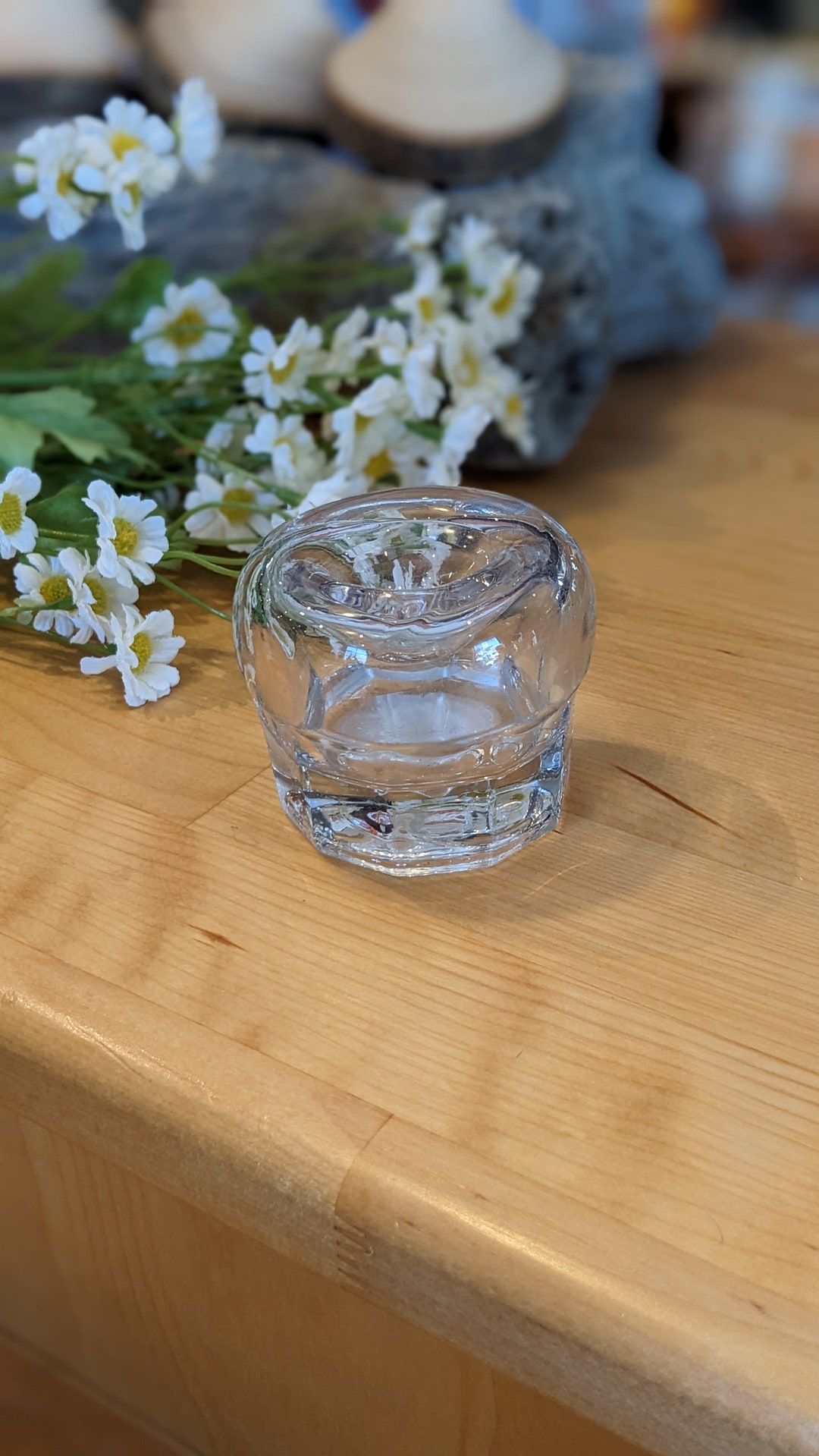 Antique Safety Inkwell, Dome Top, Funnel Top, Glass Inkwell ...