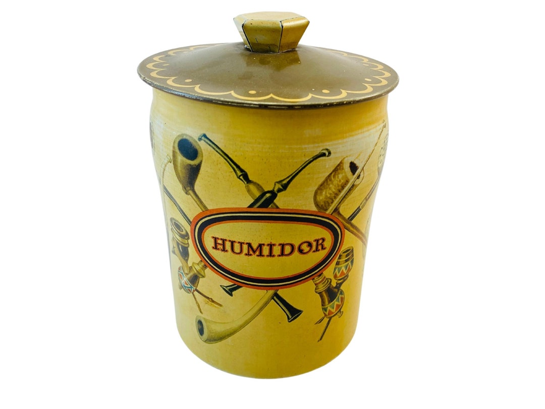 Vintage Tobacco Tin - Humidor Pipe Tobacco - Etsy
