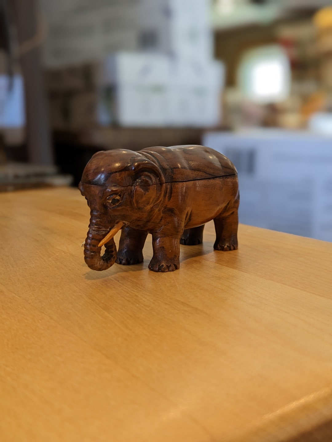 19th Century Elephant Match Box/ Holder- Glass Eyes - Etsy