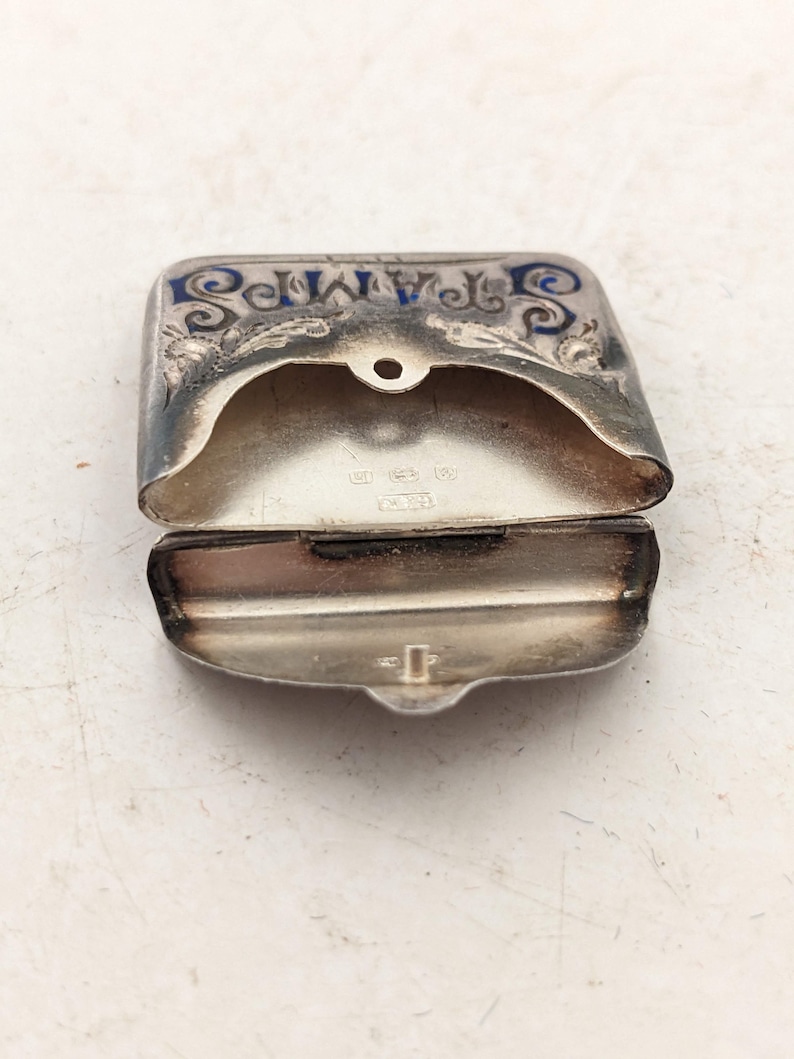 1907 Birmingham Sterling Silver Stamp Holder for a Chatelaine - Etsy