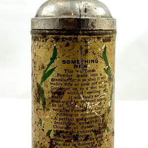 Early Woodbury's Tooth Powder Tin - Perth, Ontario - Etsy