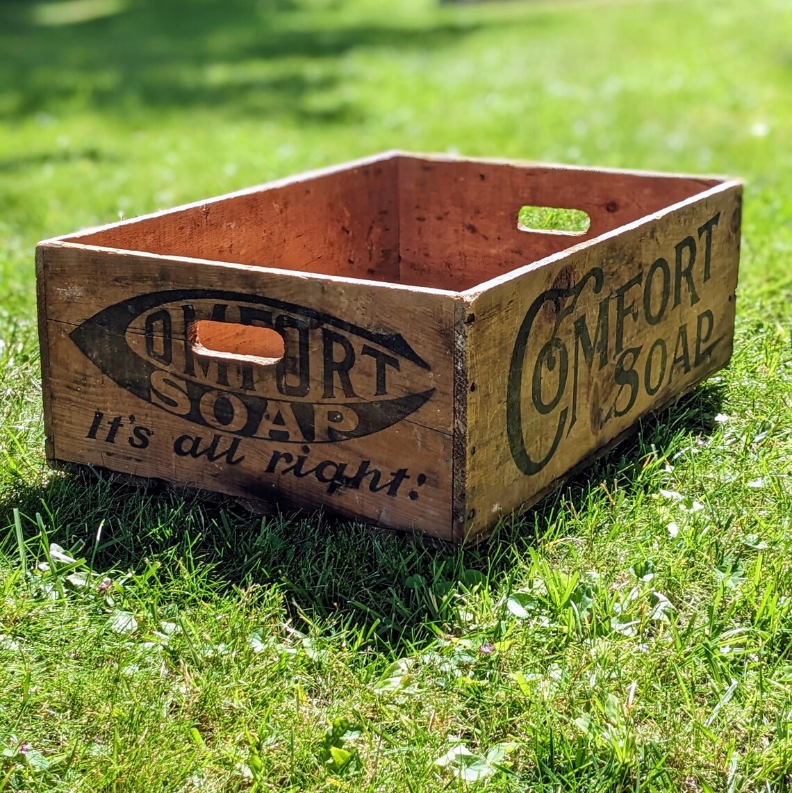Antique Comfort Soap Crate - Etsy