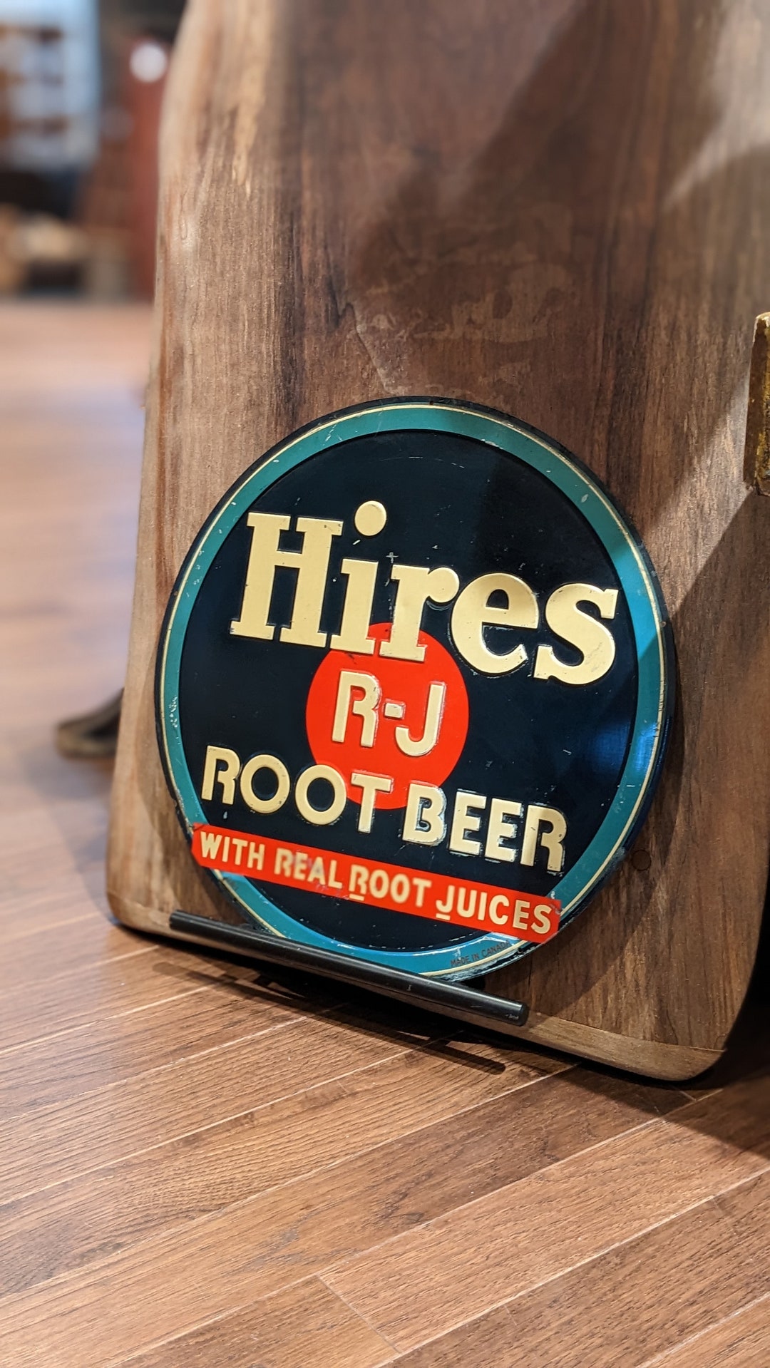 Vintage 1940's Canadian Hires Root Beer Bullseye Sign - Etsy