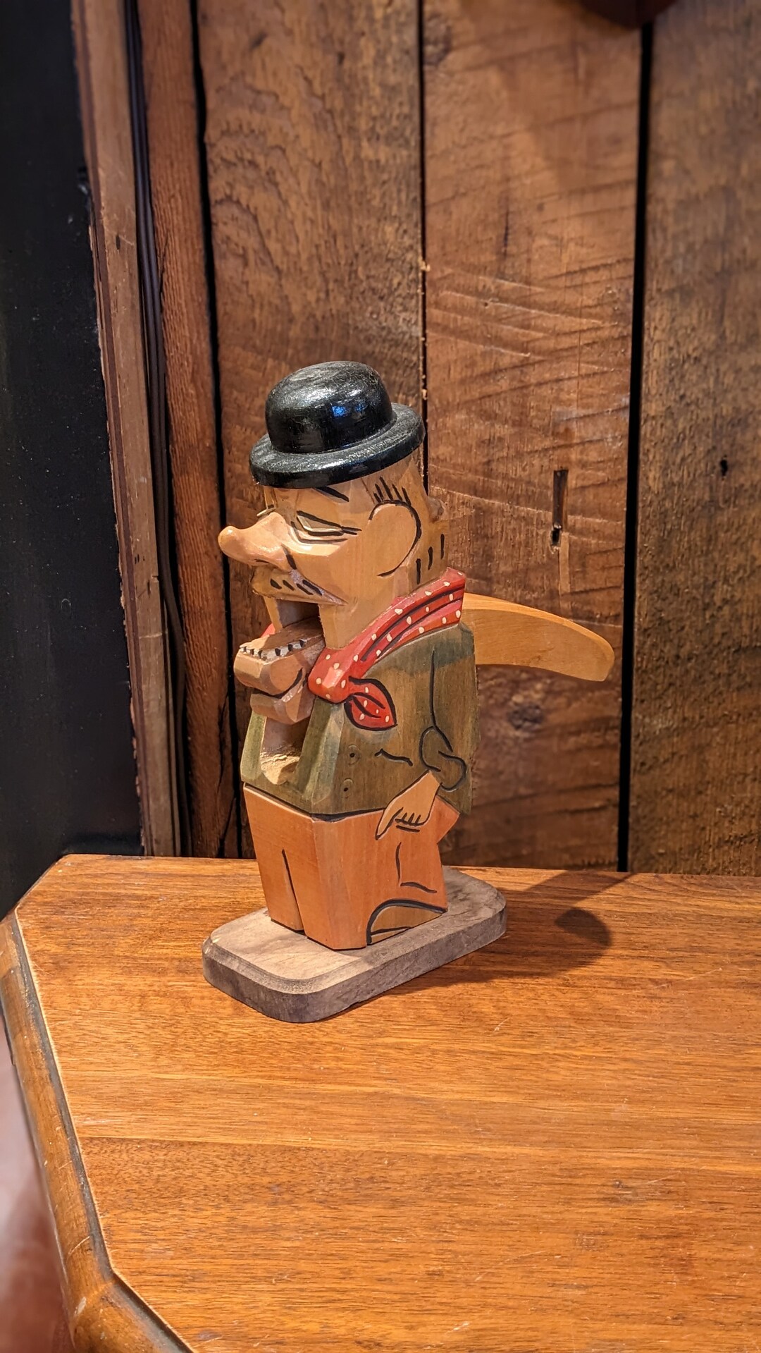 Vintage Hand Carved Hobo Nutcracker, Collectable, Folk Art, Bar Decor ...
