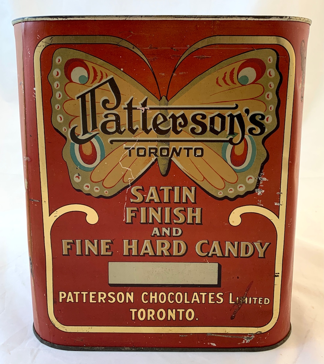 Vintage Patterson's Fine Hard Candy Tin - Toronto - Etsy