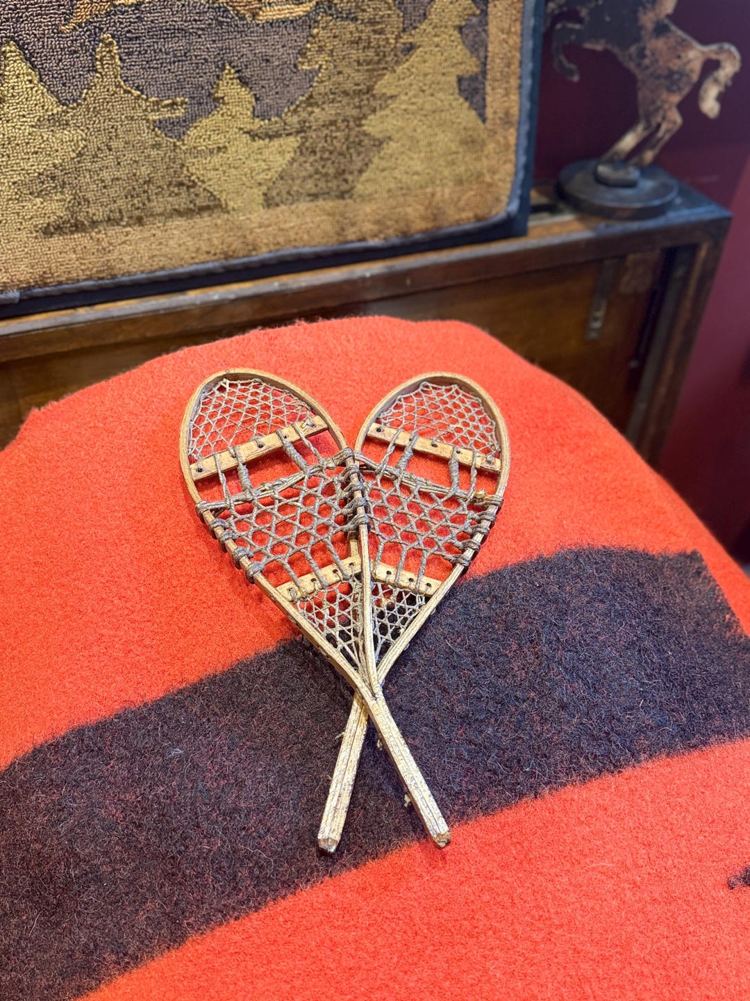 Antique Miniature Snowshoes Folk Art C1920s - Etsy