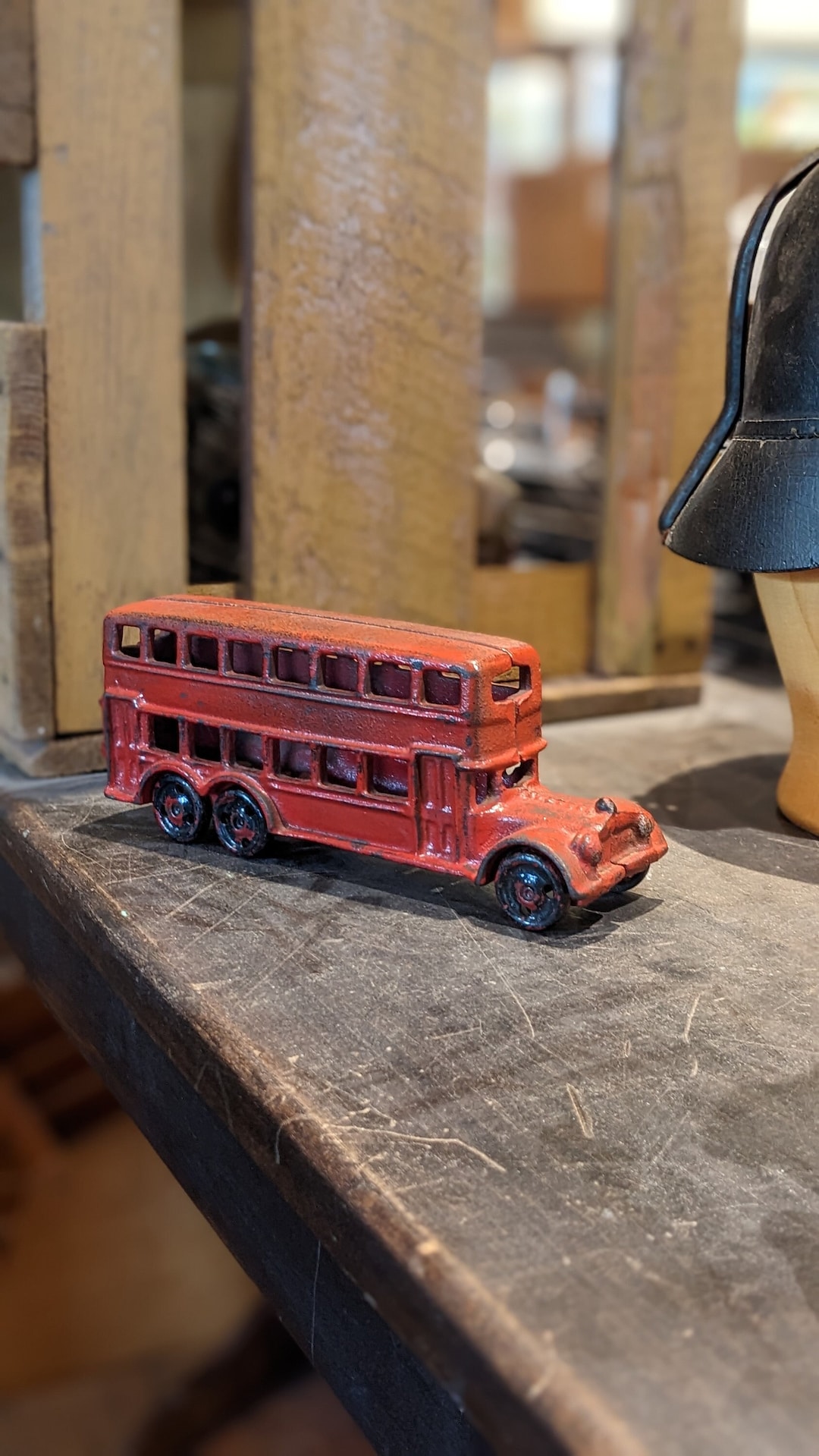 Vintage AC Williams Cast Iron Bus Toy C.1930, Double Decker Bus, Bus ...