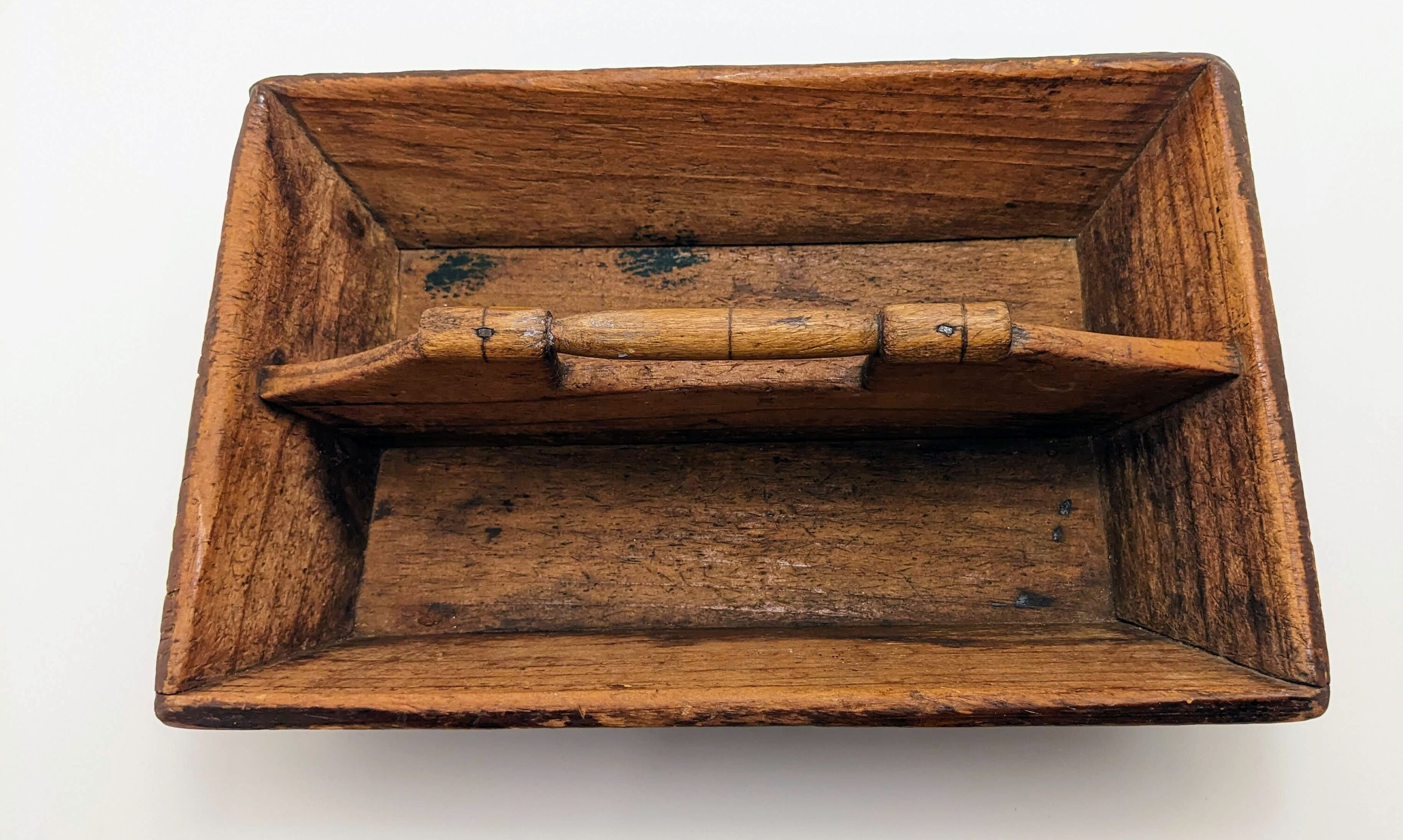 Nova Scotia Grain Painted Cutlery Box, Primitive Wood Tray - Etsy