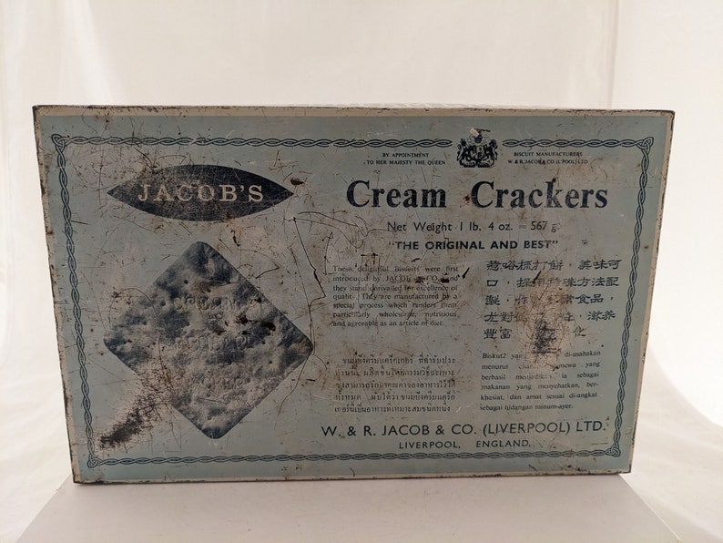 Vintage Jacob & CO Cream Cracker Tin C.1940 - Etsy