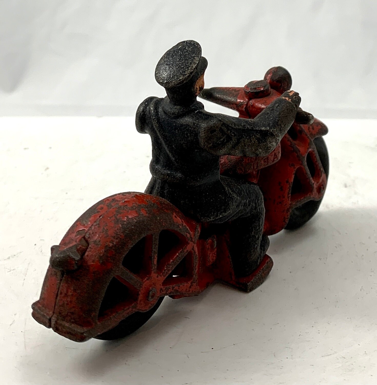 Hubley Cast Iron Motorcycle Cop Original Red Paint - Etsy