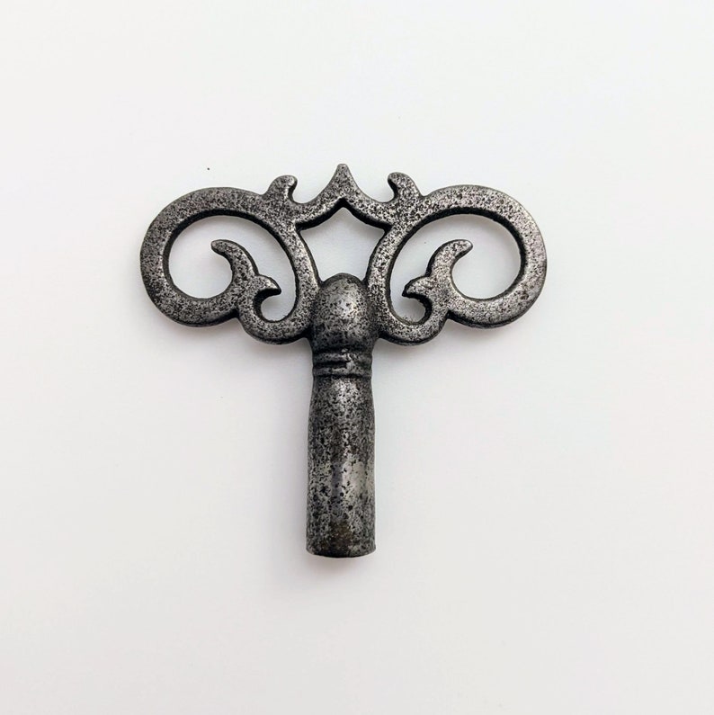 Antique Mantle Clock Key With Scroll Design - Etsy