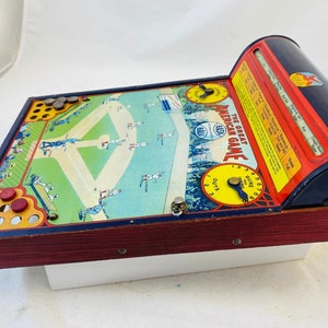Vintage Hustler Toy - the Great American Game Tin Litho Baseball Game ...