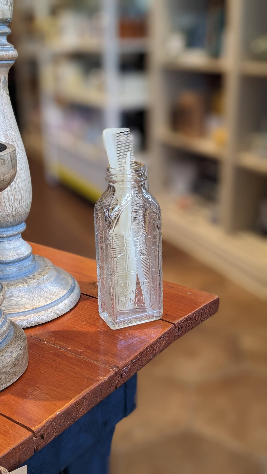 Vintage Dr. Ellis Wave Set "dip the Comb in Bottle" Embossed Bottle for ...