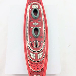 1940s Wolverine Tin Lithograph Wind up Ocean Liner Ship Toy - Etsy
