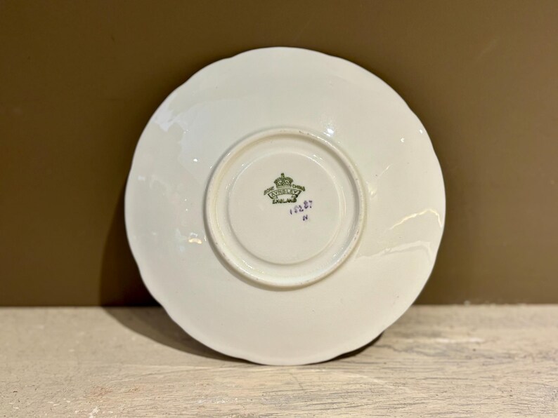 Taza de té y platillo vintage Aynsley con diseño de cardo escocés ...