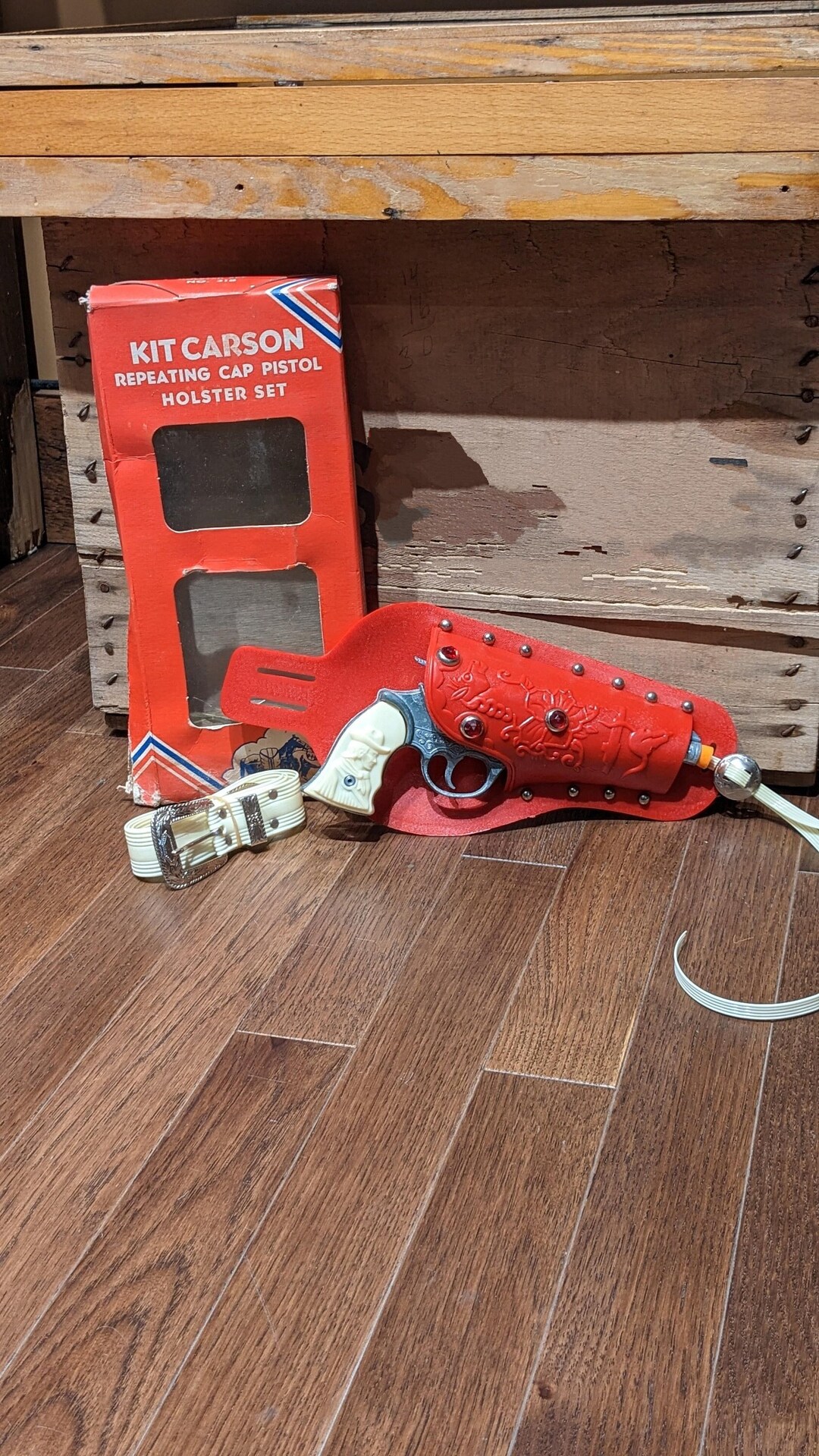 Vintage Kit Carson Cap Toy Holster, Collectable, Western, Cowboy ...