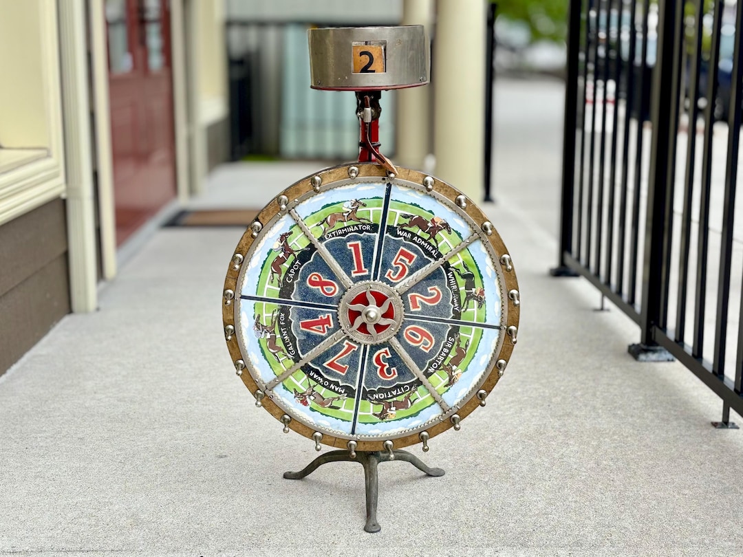 Rare 1920s Horse Racing Gaming Wheel by Evans & Co Chicago - Etsy