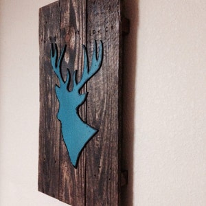 Turquoise Deer Head Rustic Deer Head Rustic Decor Buck - Etsy