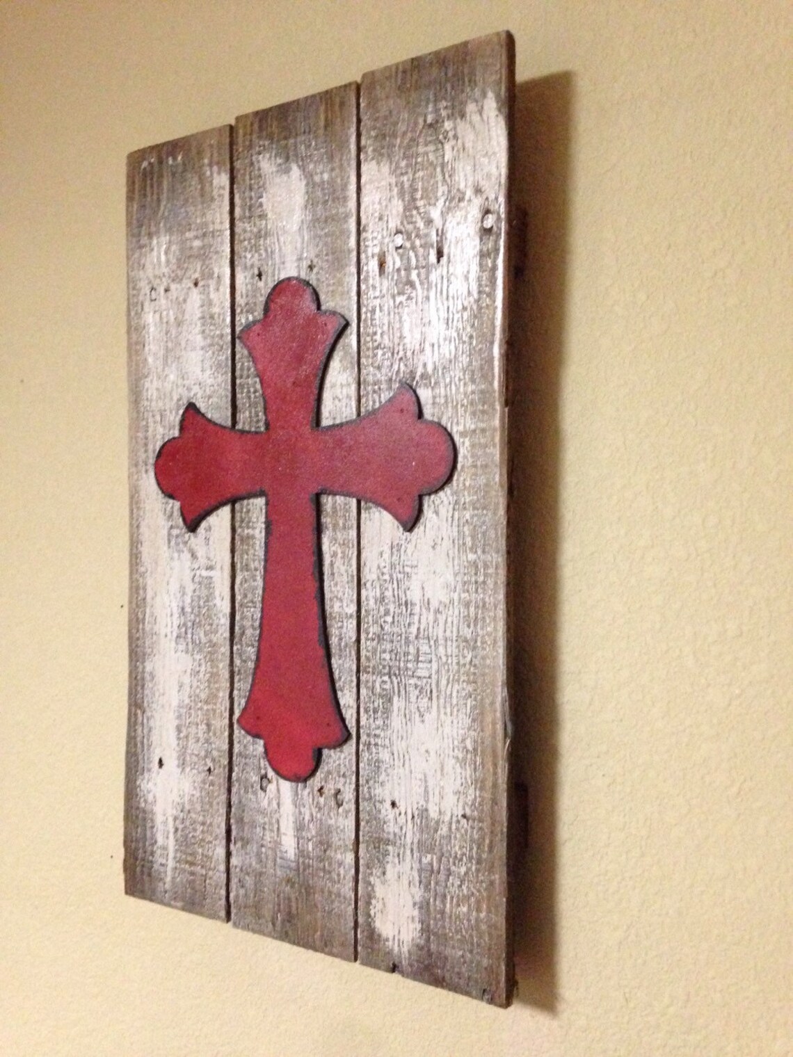 Rustic Cross, Handcrafted Sign, Rustic Decor - Etsy