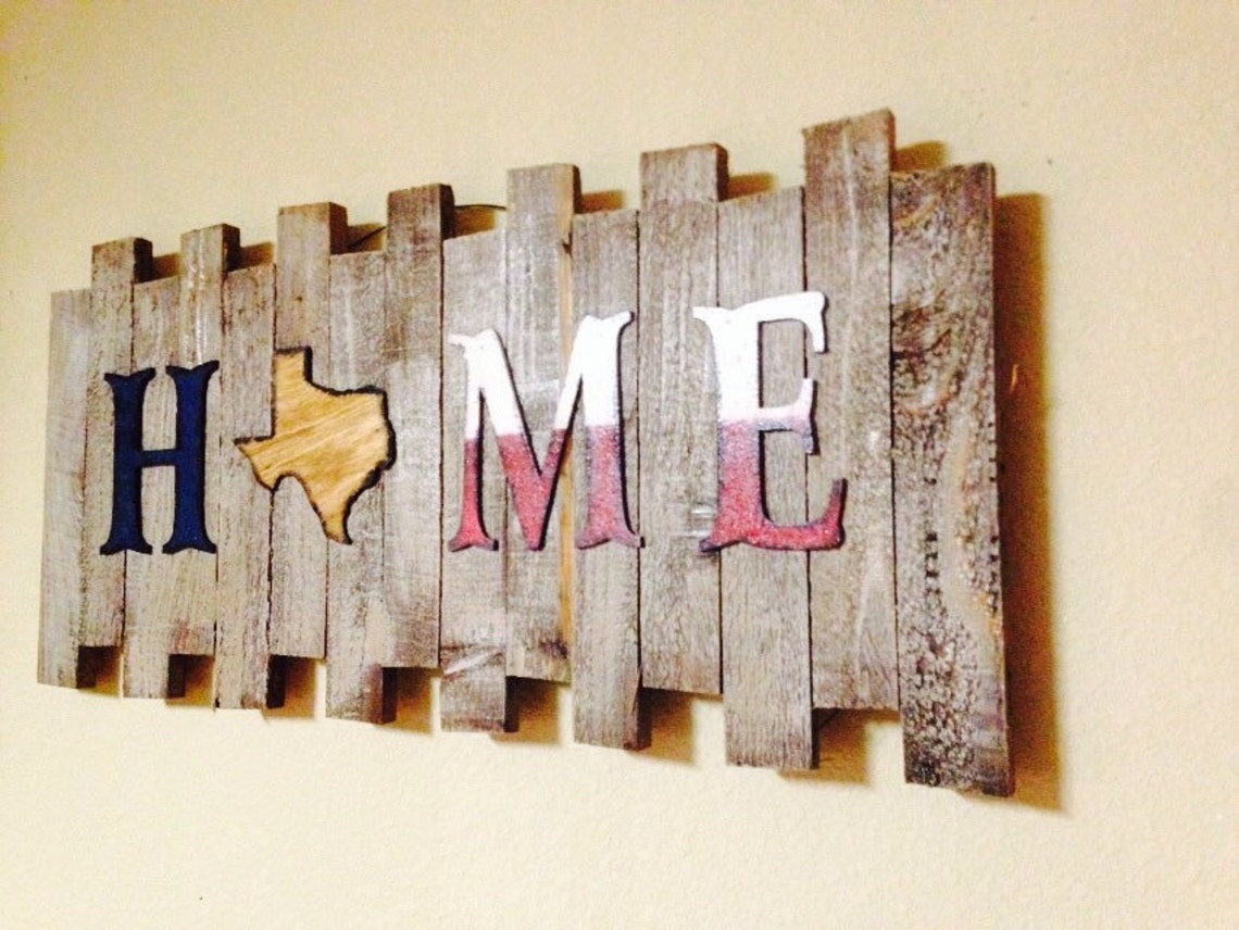 Texas Sign, Rustic Texas Sign, Home Sign, Rustic Home Decor - Etsy