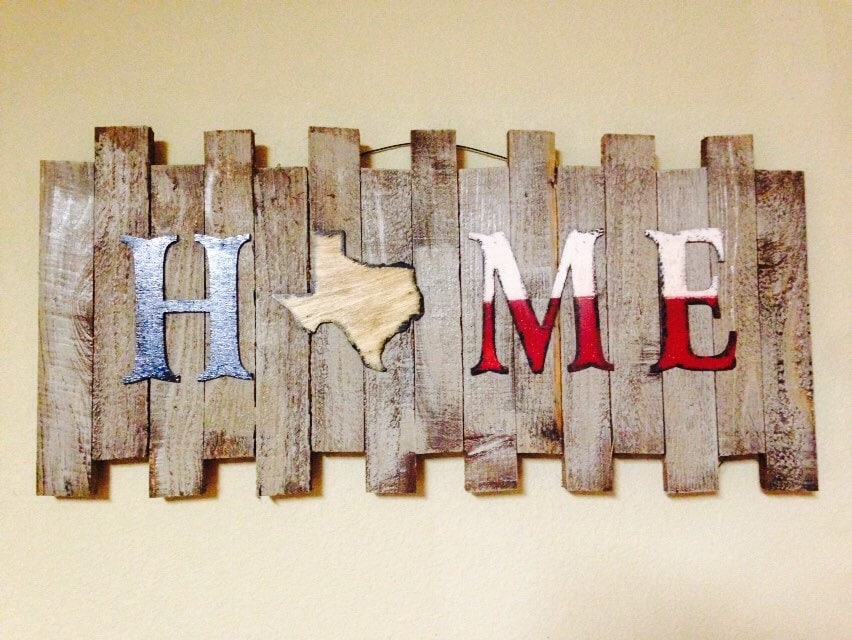 Texas Sign, Rustic Texas Sign, Home Sign, Rustic Home Decor - Etsy