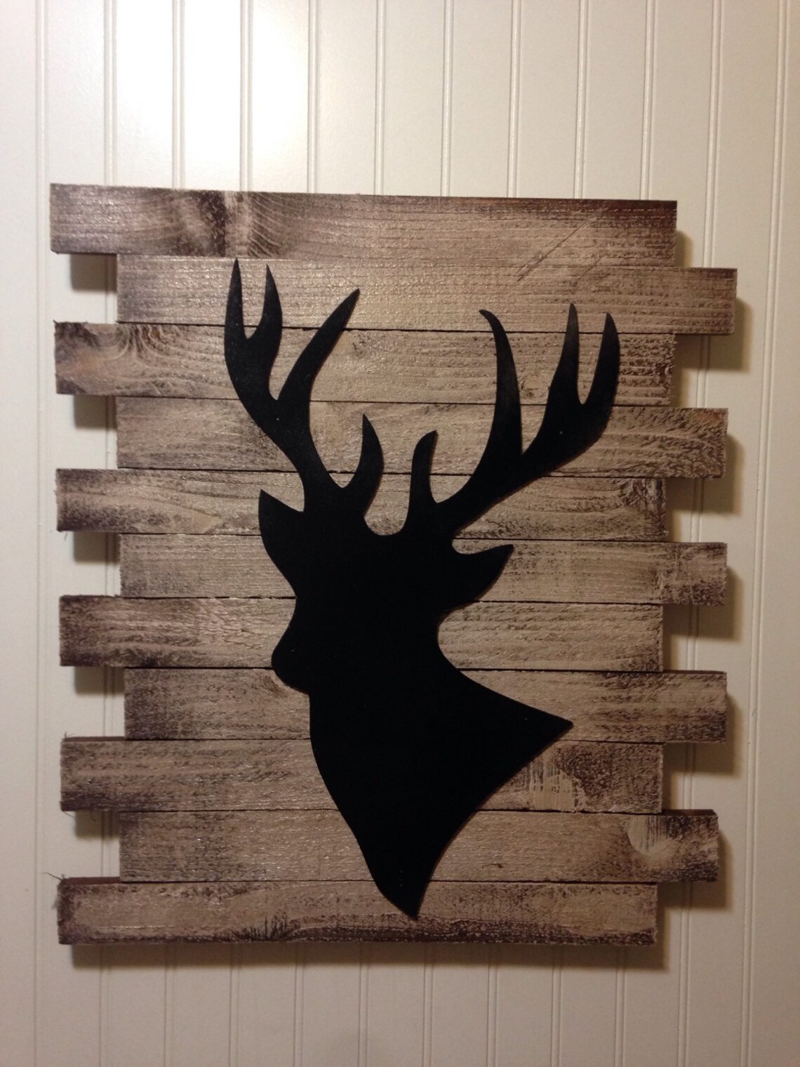Rustic Deer Head Deer Head Sign Rustic Decor Deer Art - Etsy