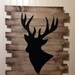 Rustic Deer Head Deer Head Sign Rustic Decor Deer Art - Etsy