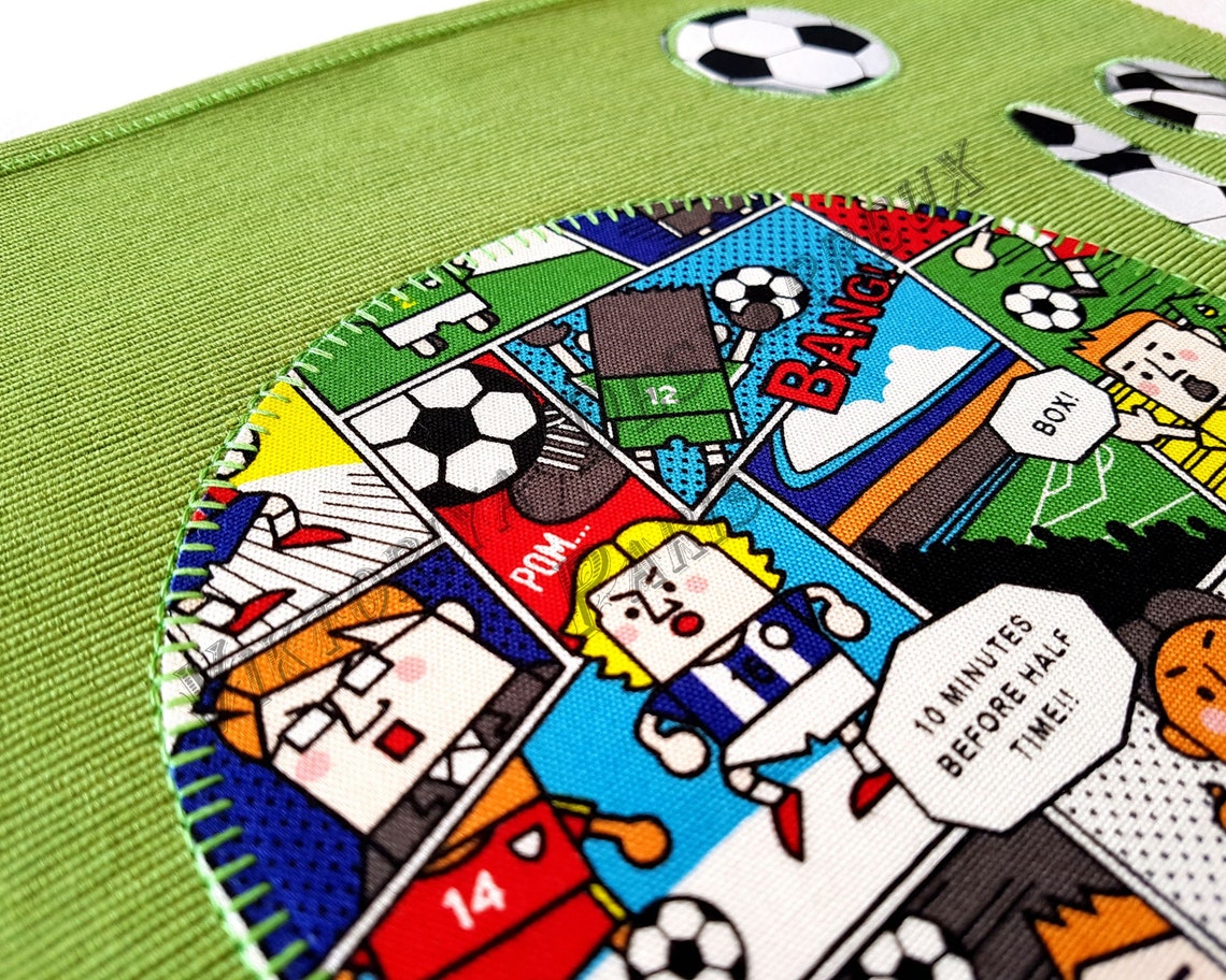 Personalized Montessori Placemat Football Theme Sports First | Etsy