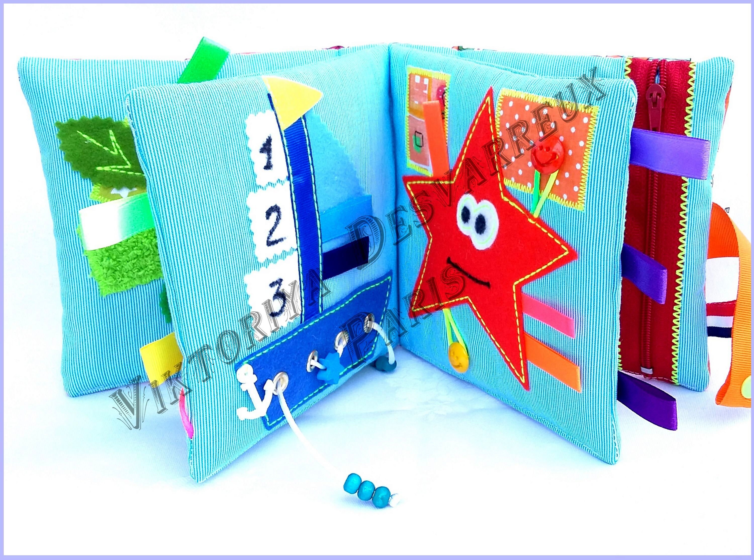 Toddler Quiet Book Montessori Busy Book Rainbow Toys Baby - Etsy