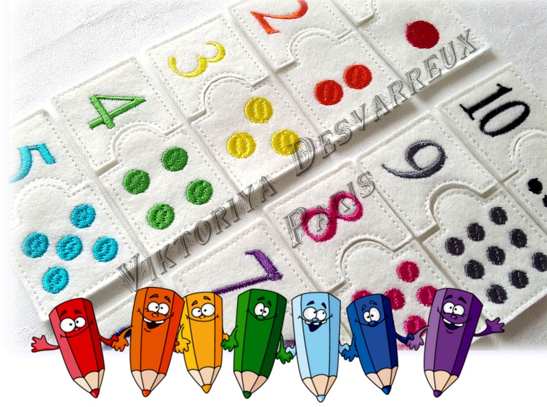 Numbers Matching Puzzles , Learning Number Puzzle , Soft Puzzle ...
