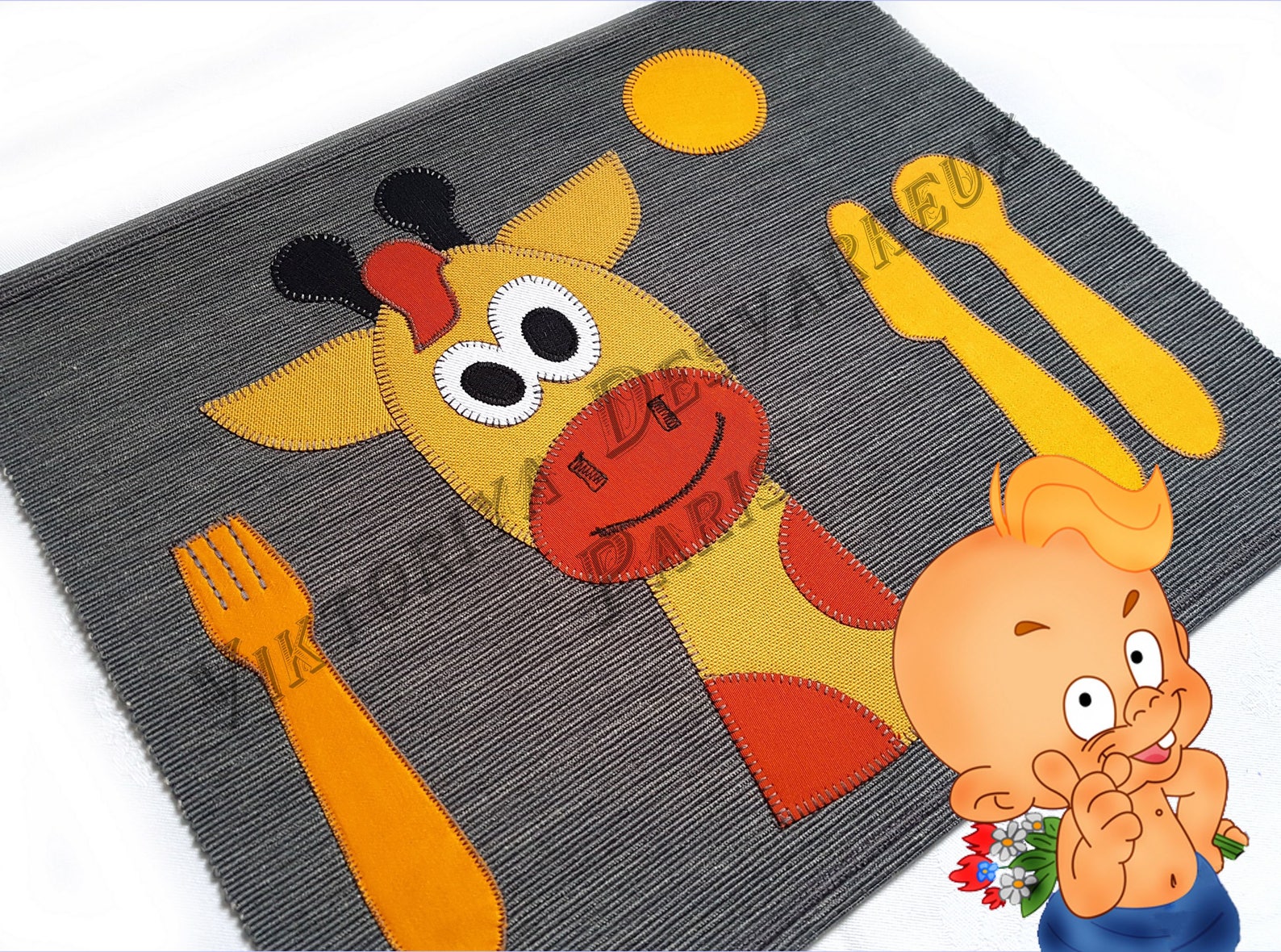 Kids Placemat Montessori Cloth Children's Place Mat Kids | Etsy
