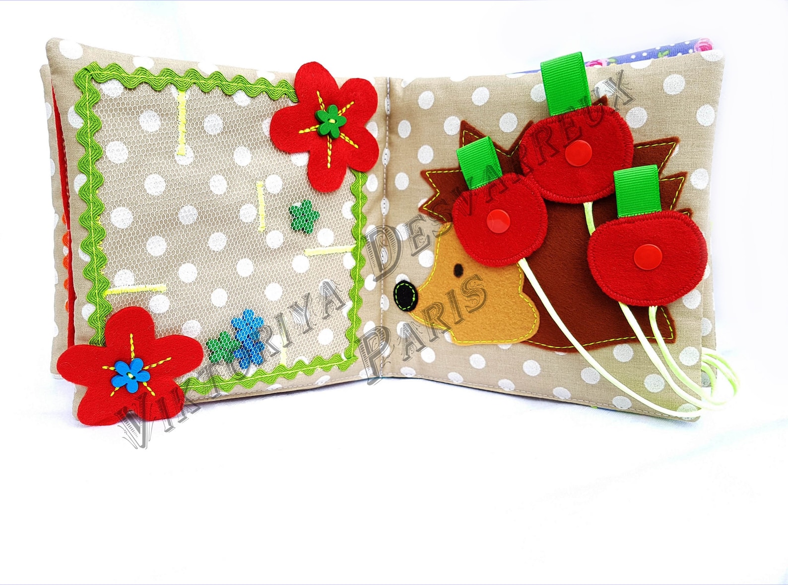 Montessori Toddler Quiet Book, Activity Soft Busy Book, Zipper, Buckle ...