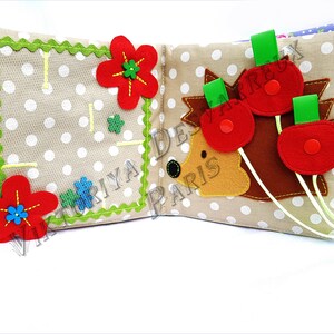 Montessori Toddler Quiet Book, Activity Soft Busy Book, Zipper, Buckle ...