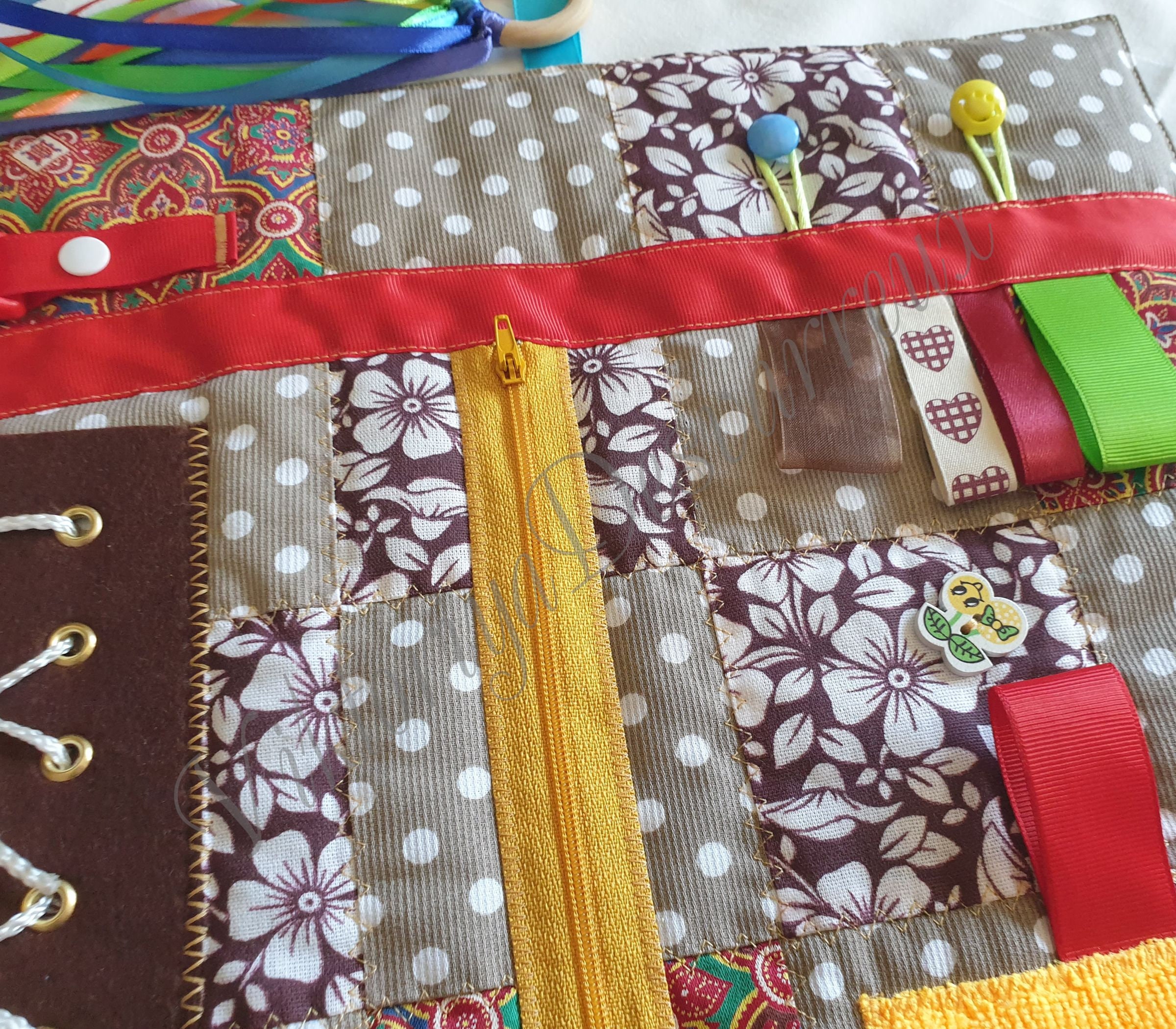 Fidget Quilt, Activity Blanket, Busy Blanket for Alzheimer's / Dementia ...