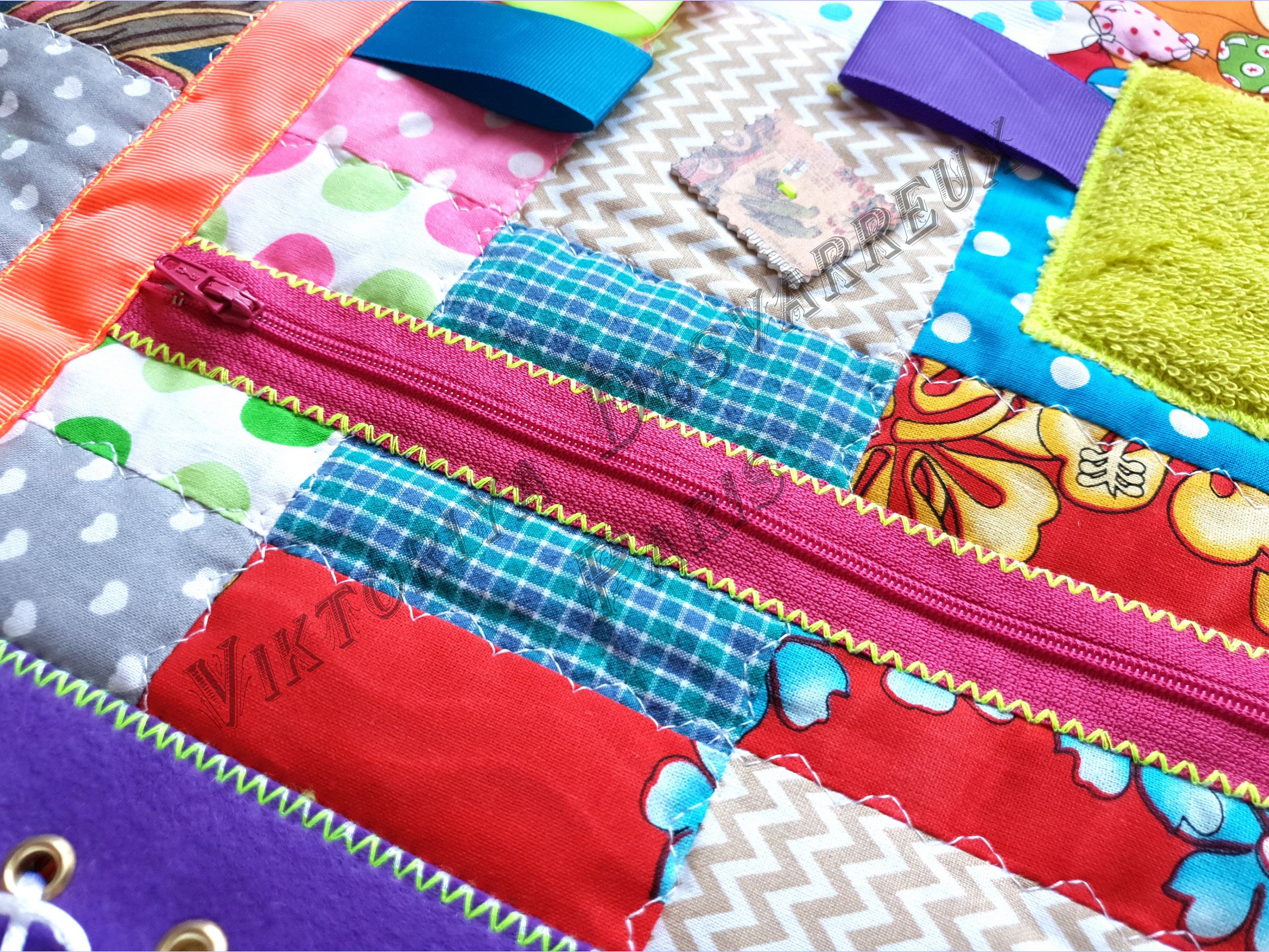 Busy Blanket for Demetia,fidget Quilt Blanket Alzheimer's , Sensory ...