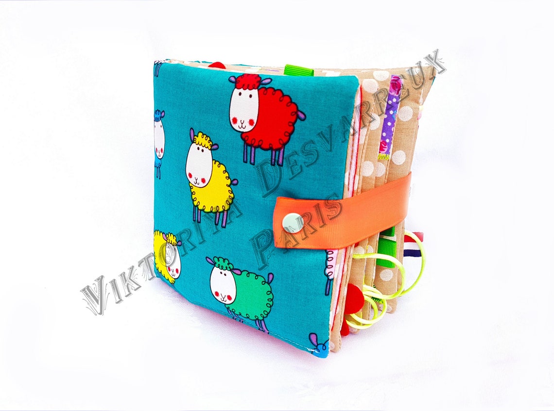 Montessori Toddler Quiet Book, Activity Soft Busy Book, Zipper, Buckle ...