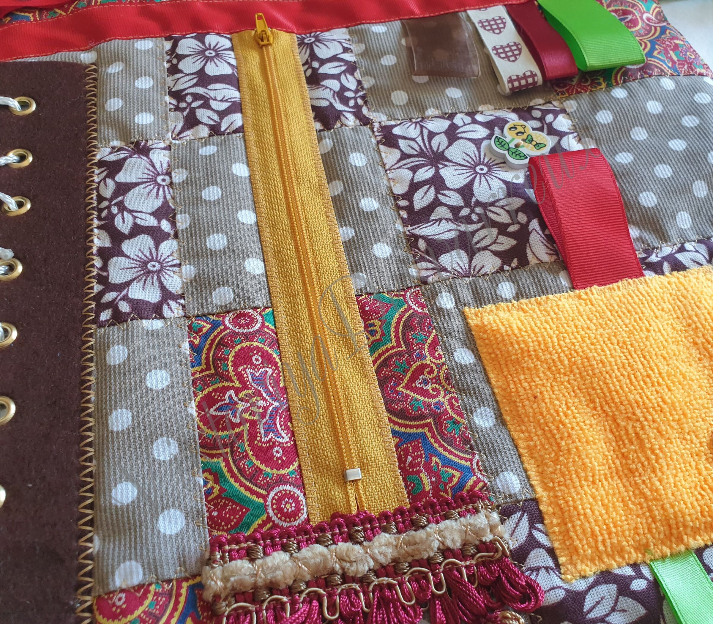 Fidget Quilt, Activity Blanket, Busy Blanket for Alzheimer's / Dementia ...